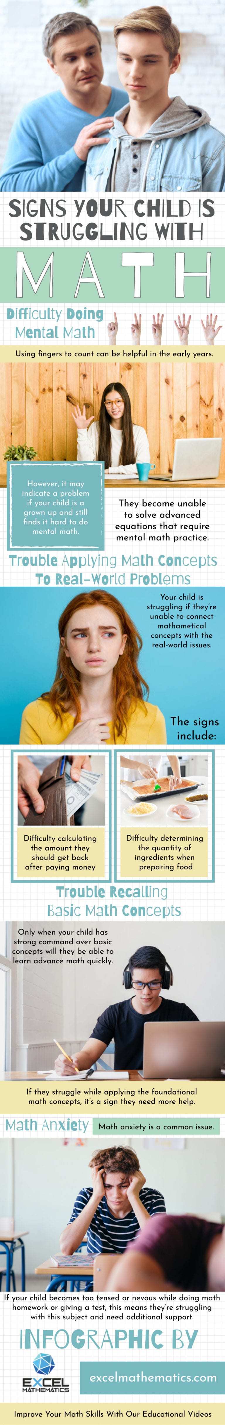 Signs Your Child is Struggling with Math - Excel Mathematics