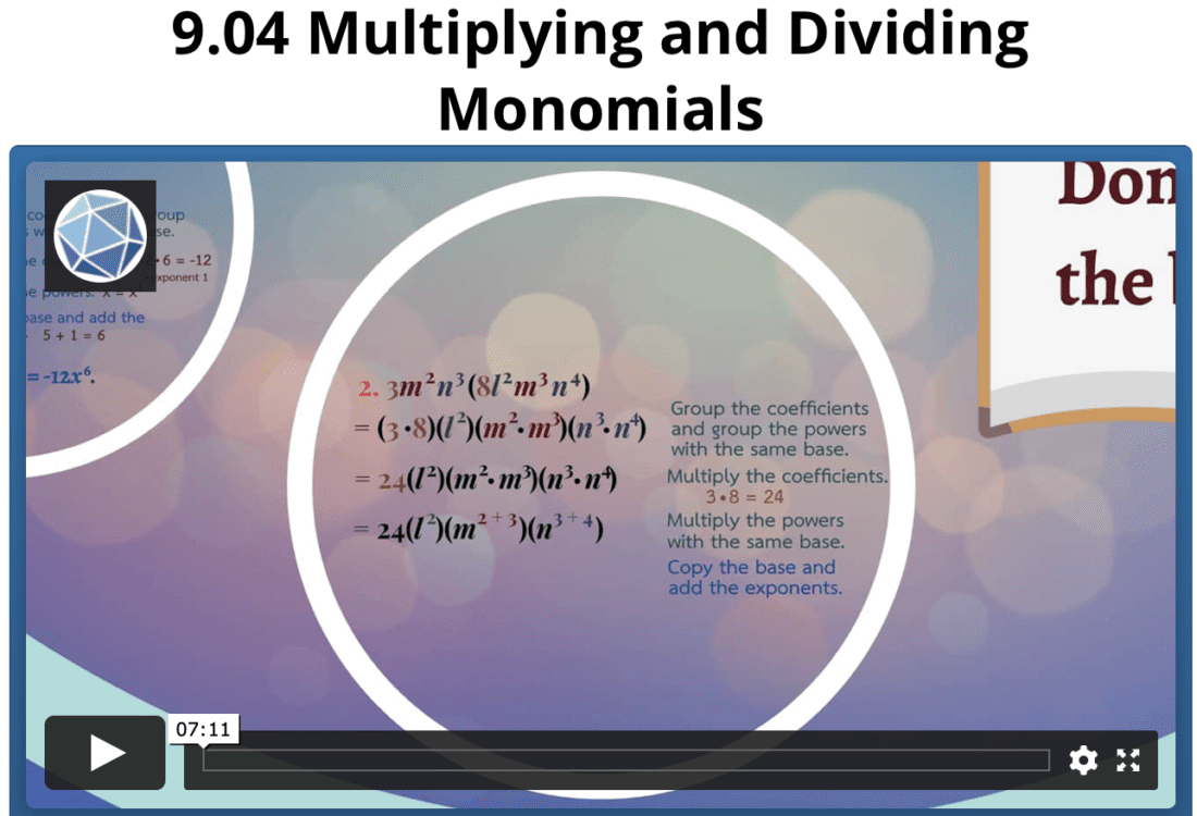 8th Grade Online Math Course | Online Math Lessons – Excel Mathematics