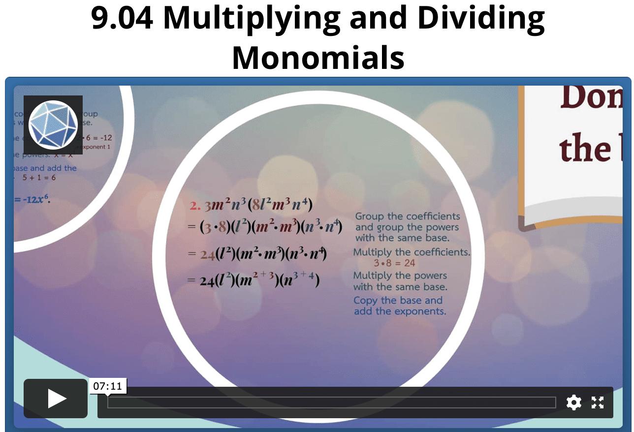 8th Grade Online Math Course | Online Math Lessons – Excel Mathematics